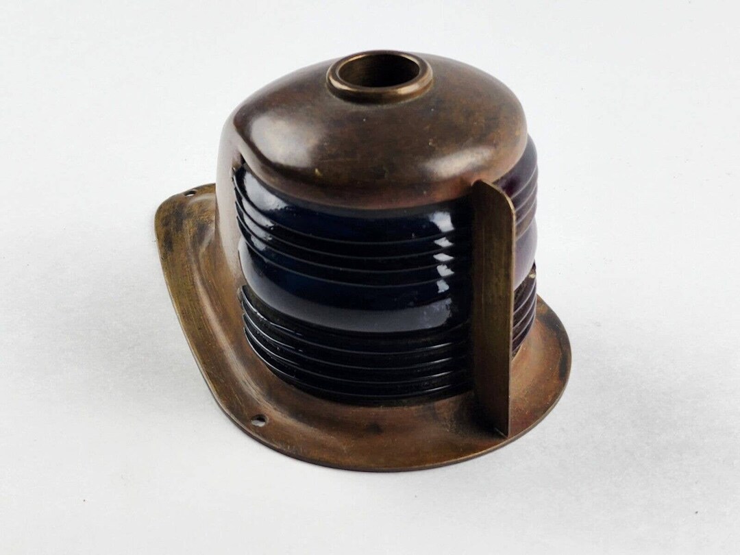 Vintage Perko Boat Bow Light W/ Blue & Red Lenses Solid - Etsy