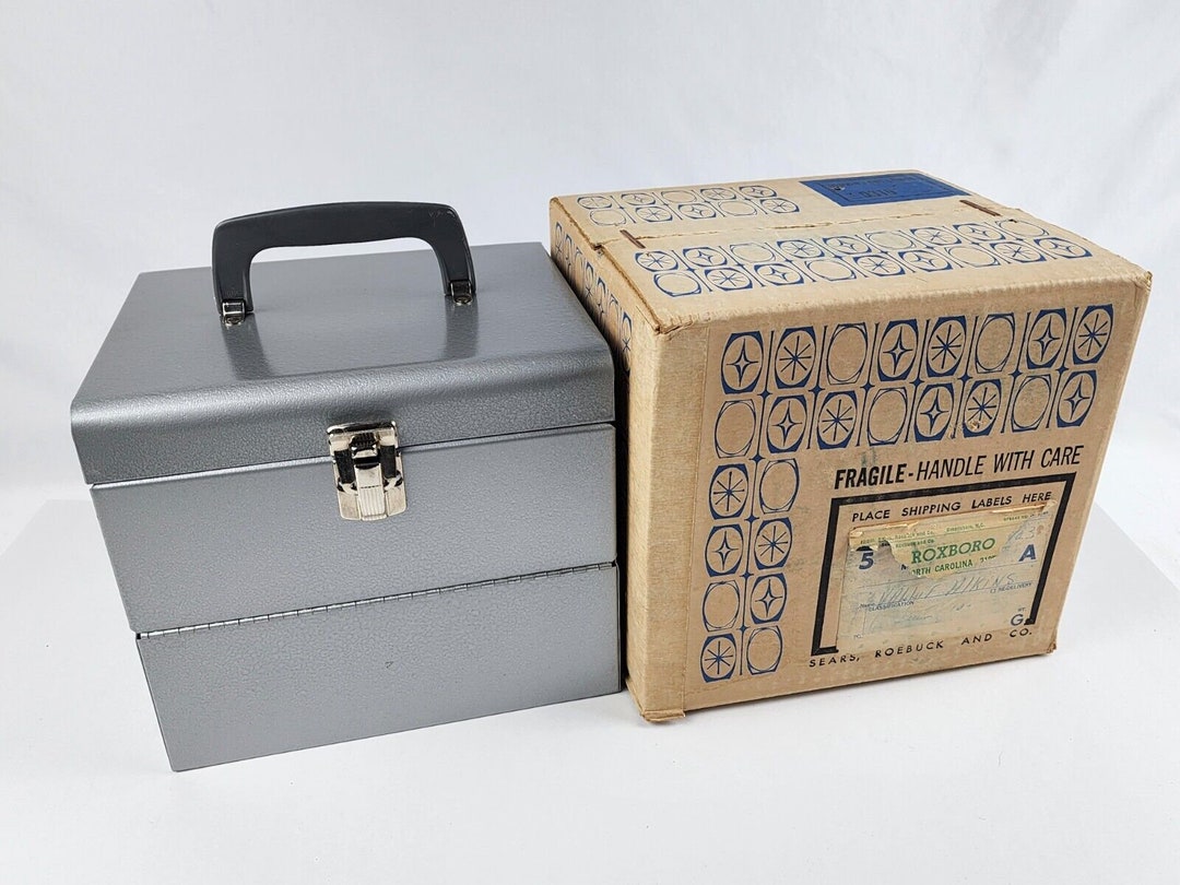 New in Box Sears Film Reel Chest Box Holds 12 Reels 7 Movie Reel ...