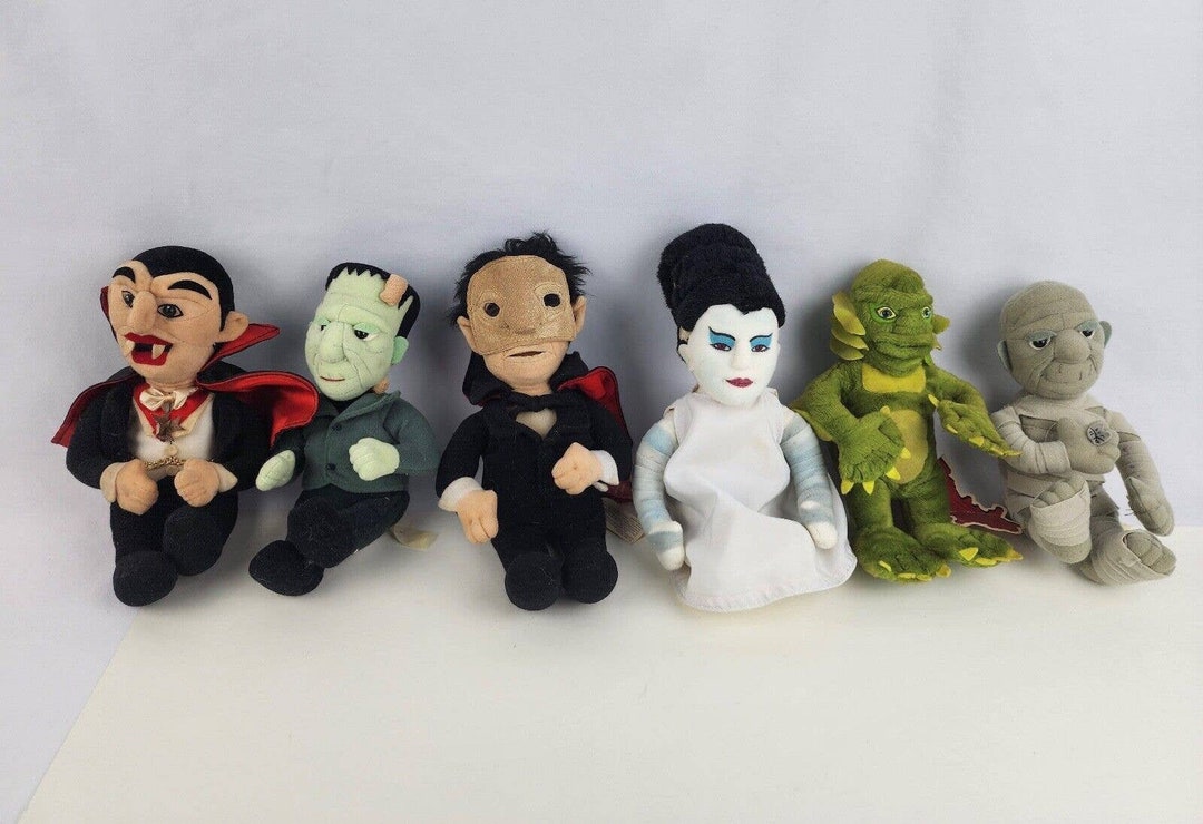 Lot 6 Stuffins Universal Studios 1999 Monsters Plush Toys - 9" Versions ...