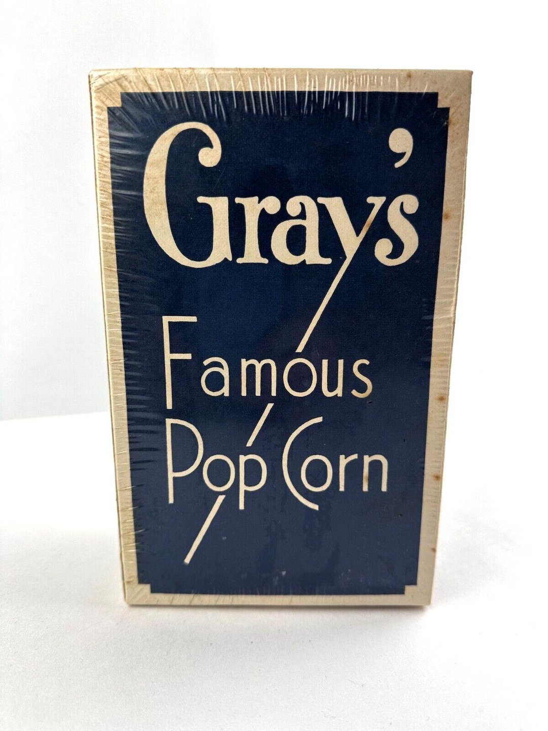 Vintage Gray's Famous Popcorn Empty Box From Cracker Barrel Blue ...