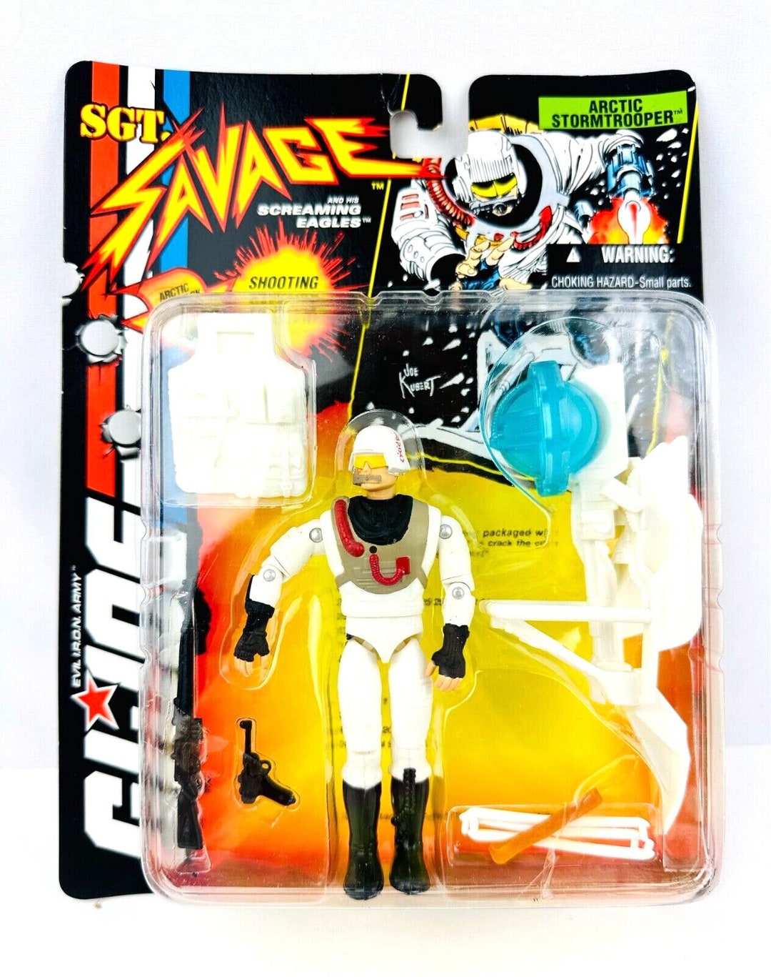 1994 GI Joe SGT Savage Screaming Eagles Arctic Stormtrooper Action ...