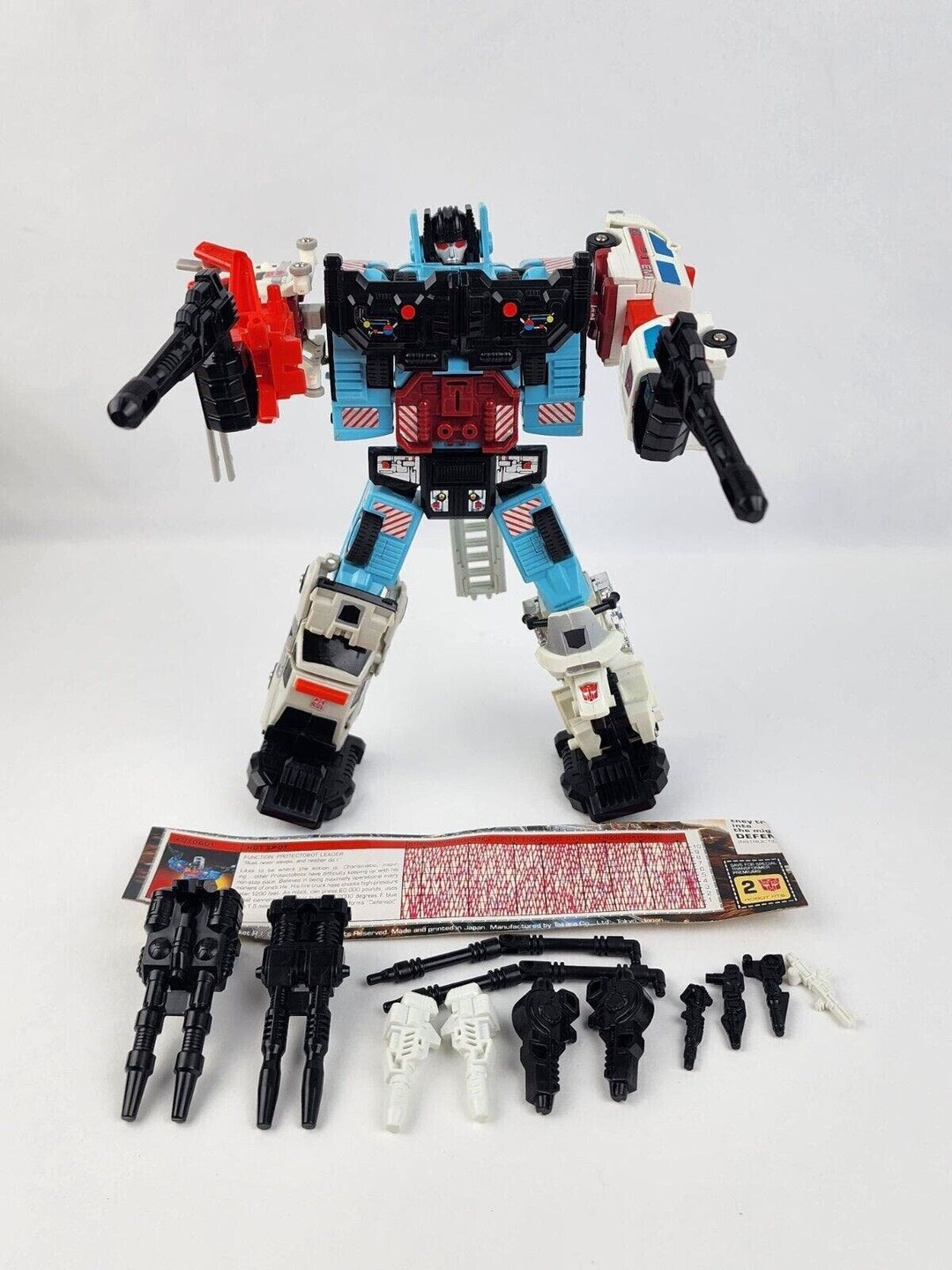 1986 G1 Transformers Defensor Protectorbot 100% Complete Perfect Cond ...