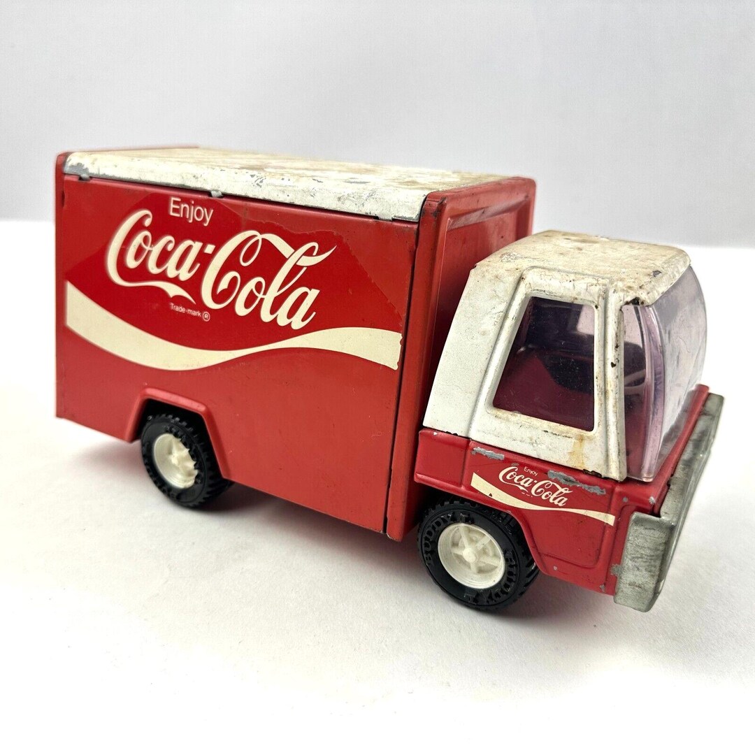 Vintage Buddy L Coca-cola Pressed Steel Delivery Truck 9" Japan Good ...