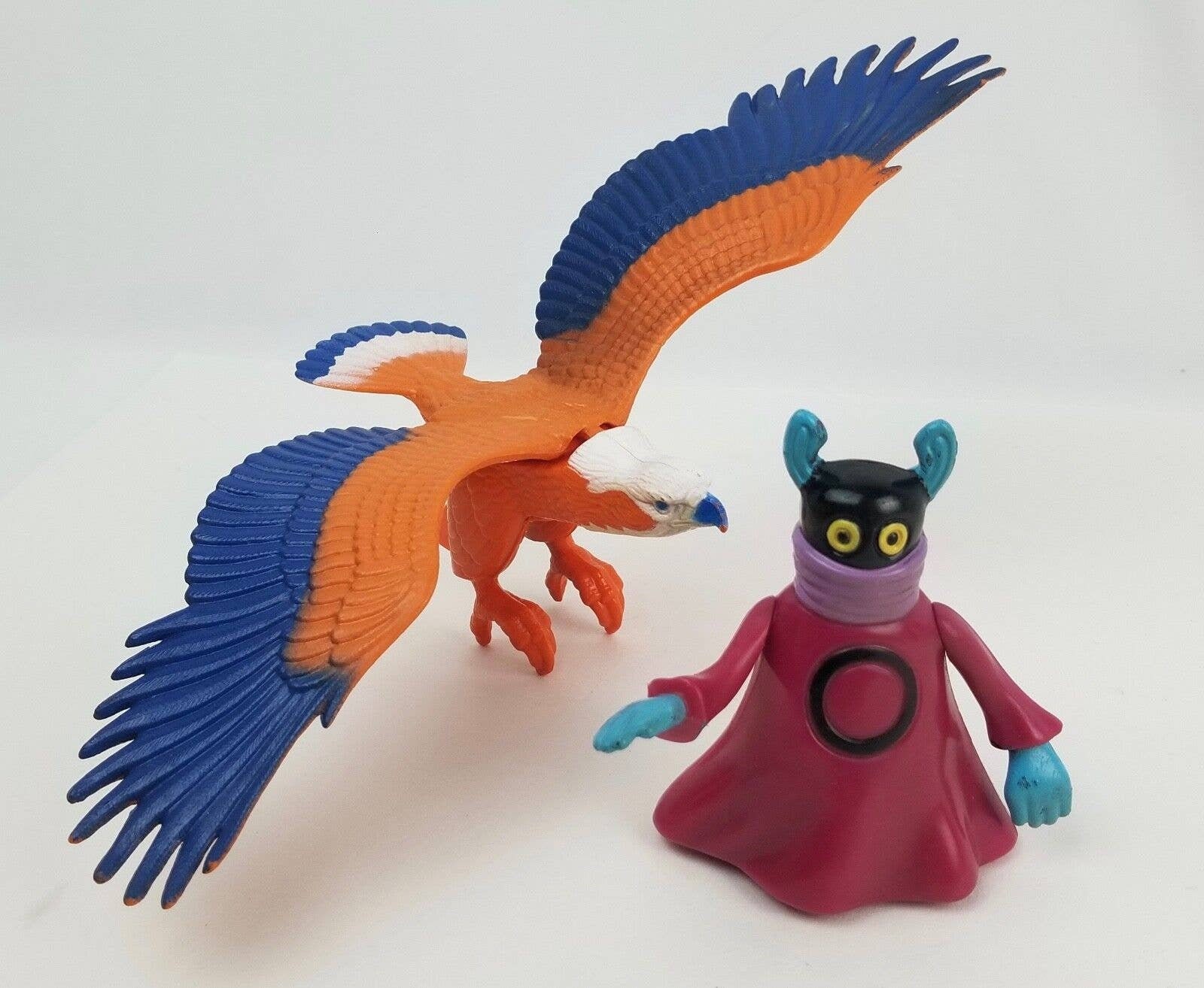 He-man MOTU Screech Bird & Orko Figures Loose Fair Condition Action ...