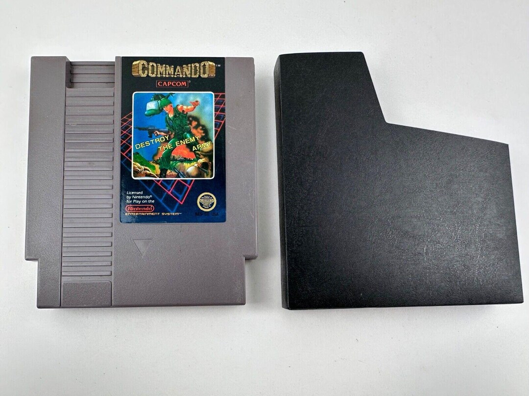 Commando: Destroy the Enemy Army NES Nintendo Video Game 1986 W/sleeve ...