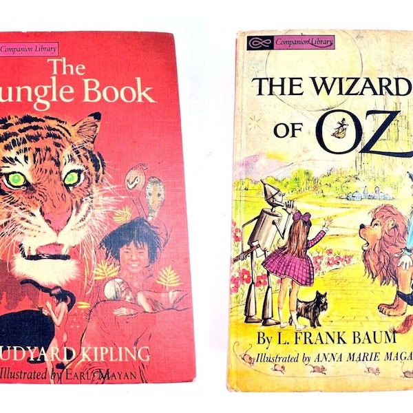 The Wizard of Oz and the Jungle Book Companion Library - Etsy