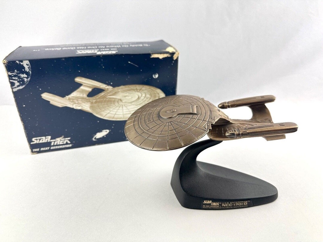Star Trek TNG USS Enterprise NCC-1701-D Bronze Statue With Box R.S. Owens 1993 - Etsy