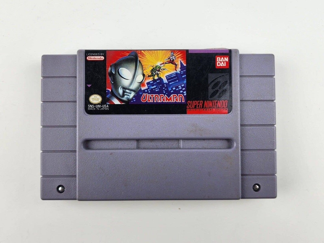 Ultraman super Nintendo, SNES 1991 Ultra Man Game Cart Only Tested ...