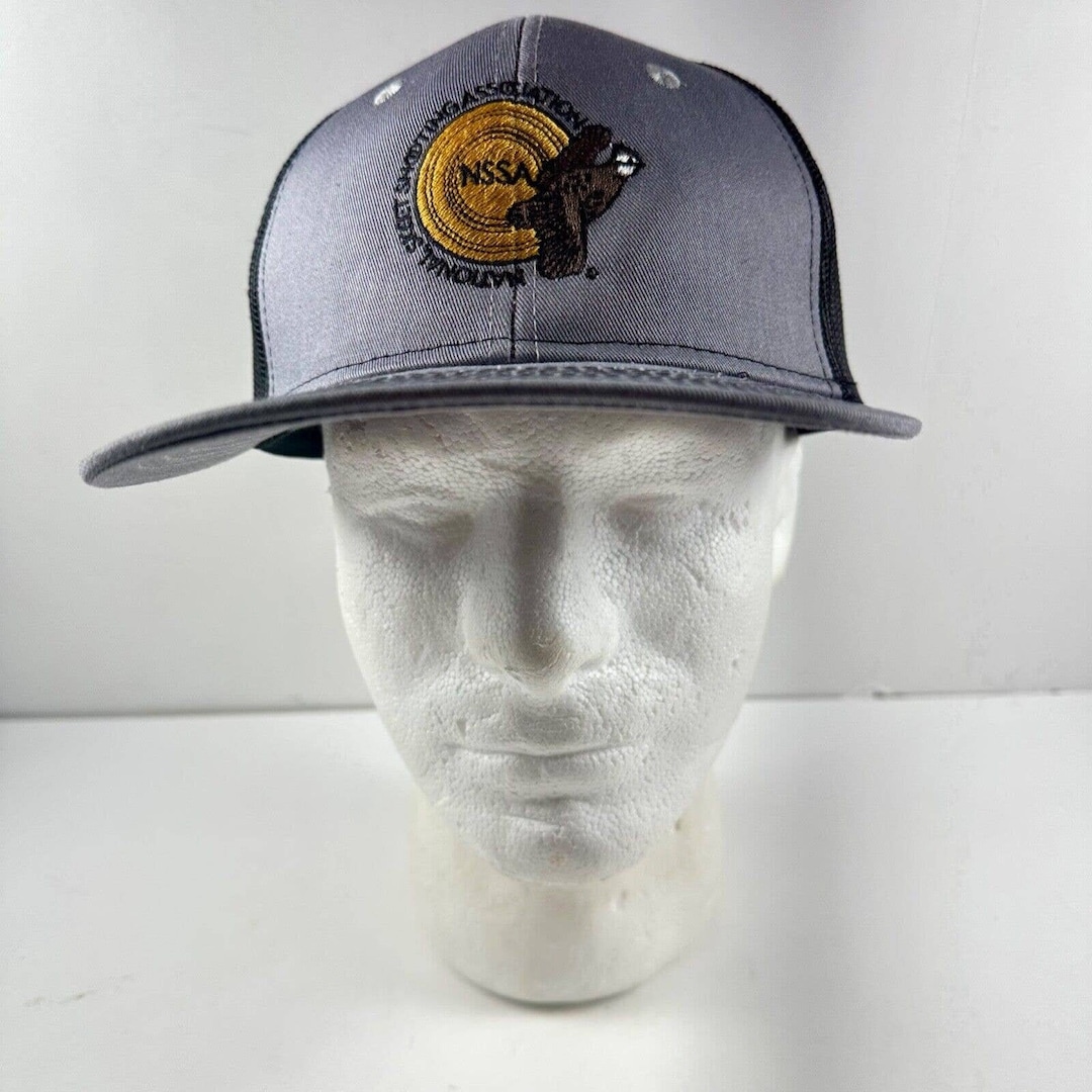 NSSA National Skeet Shooting Association Trucker Hat Cap Grey Mesh ...