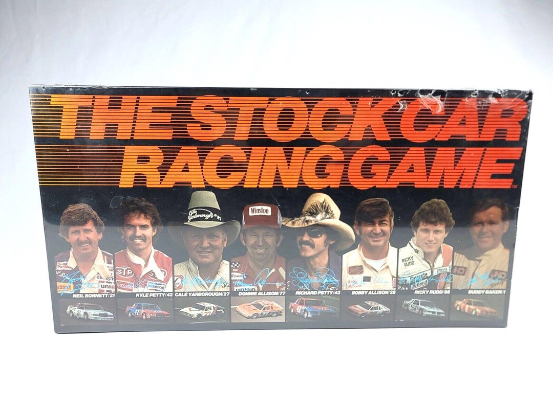 Vintage the Stock Car Racing Game Boardgame 1981 Petty Allison NASCAR ...