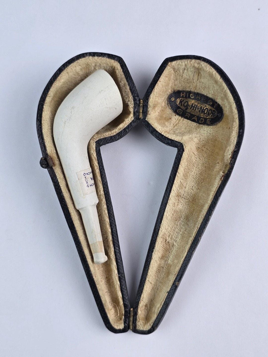 Vintage Ko Hi Noor Tobacco Pipe Hard Case W/ Wally Frank Ltd. Meershaum ...