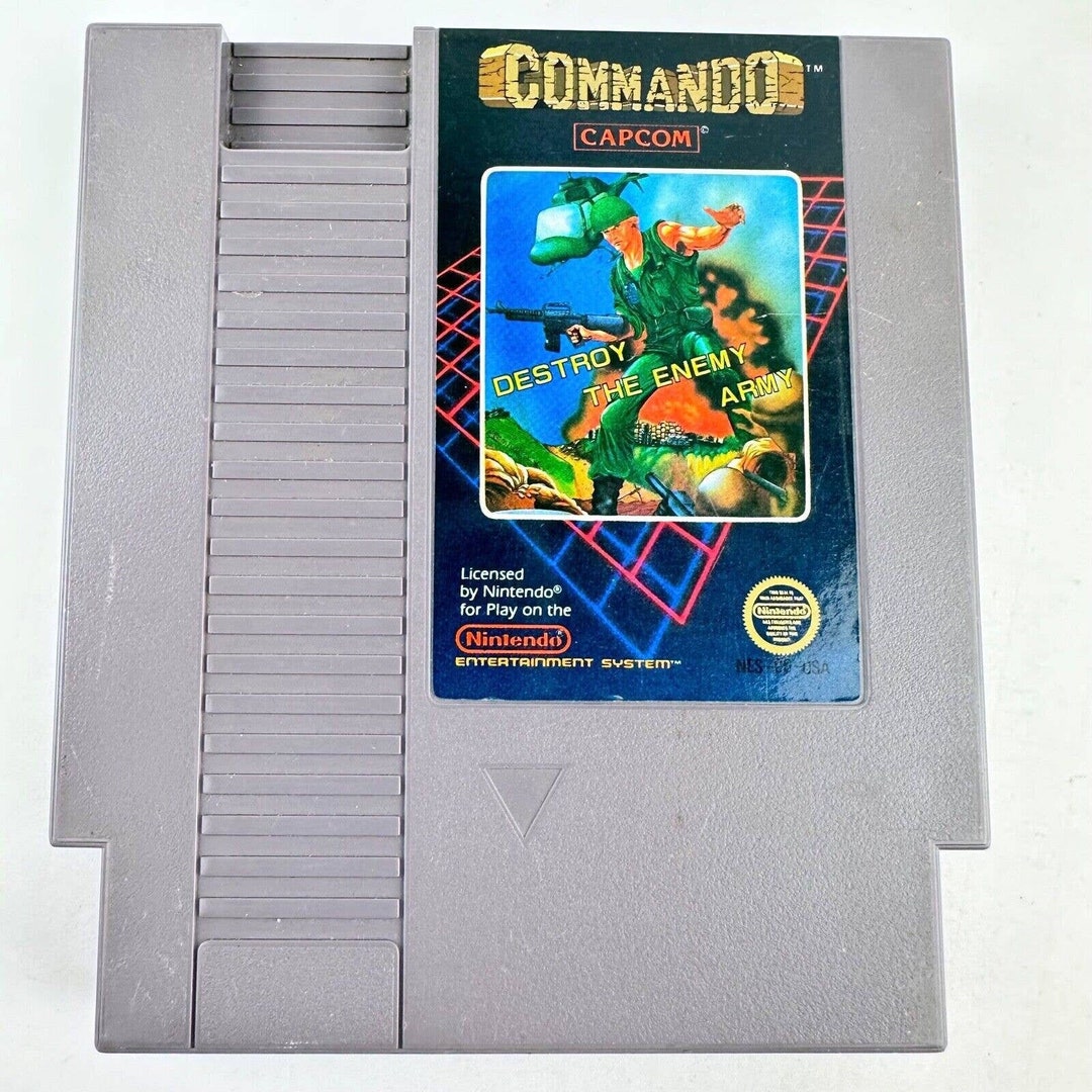 Commando: Destroy the Enemy Army Nintendo NES Video Game Vintage 1986 ...