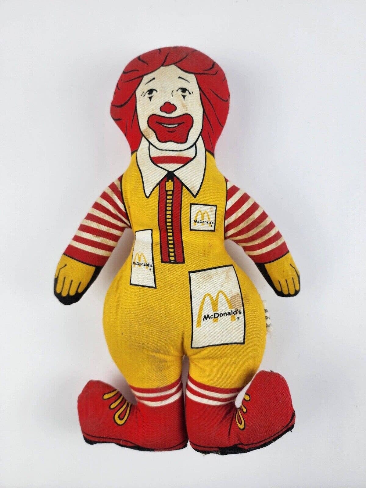 1970's Vintage Ronald Mcdonald Stuffed Doll Plush Pillow Toy Hanging 12 ...