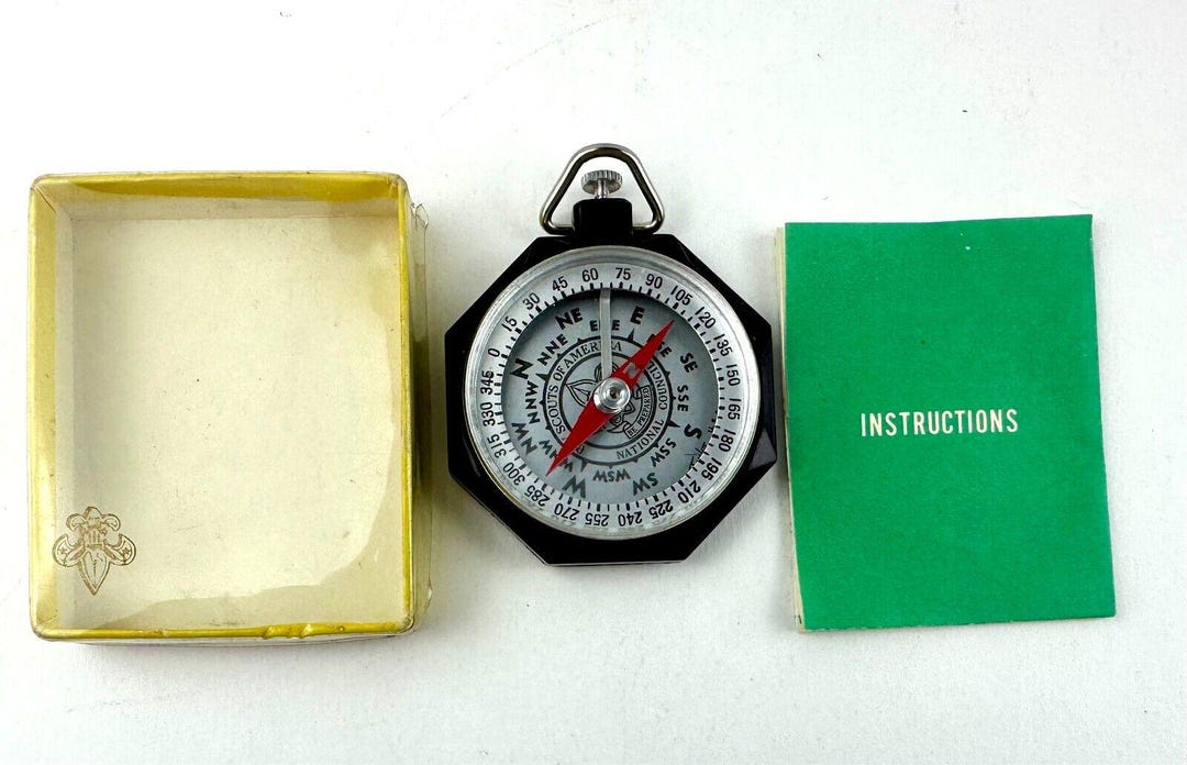 Vintage Boy Scout 1075 Compass Bakelite Taylor Instruments W ...