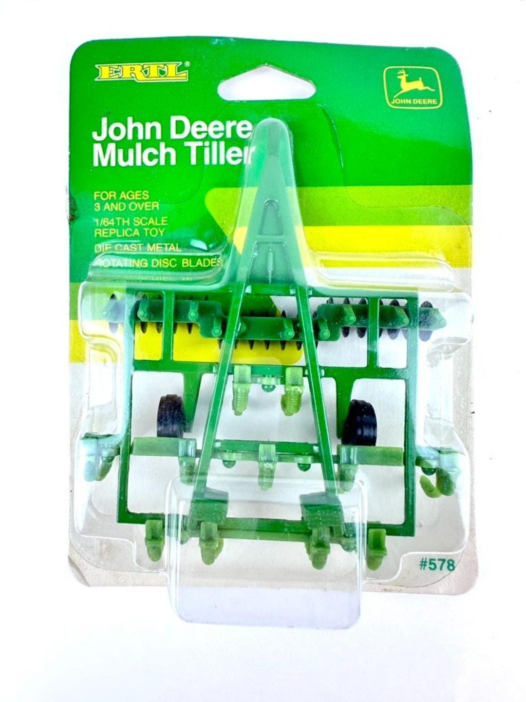 Ertl Die-cast 1/64 John Deere Mulch Tiller #578 Rotating Disc Blade ...