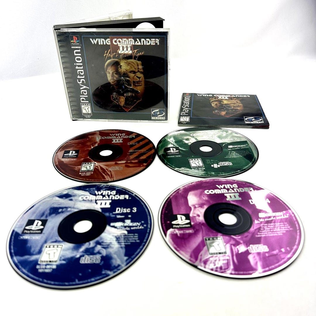 PS1 Wing Commander III: Heart of the Tiger sony Playstation 1, 1996 ...