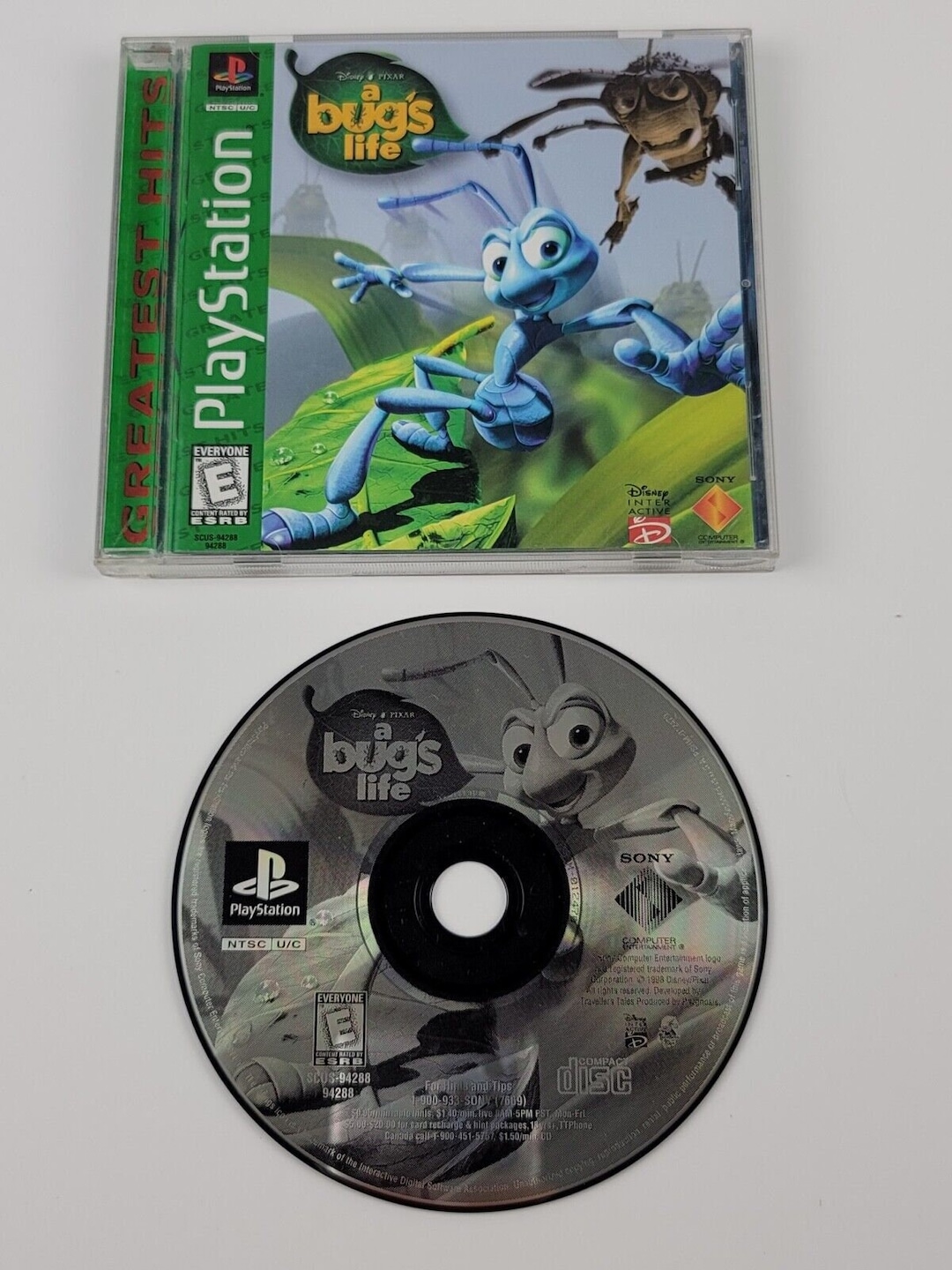 A Bug's LIFE Sony Playstation Disney Pixar PS1 Greatest Hits Bugs Movie ...