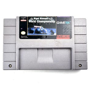 SNES Nigel Mansell's World Championship Racing Game Cartridge Only ...