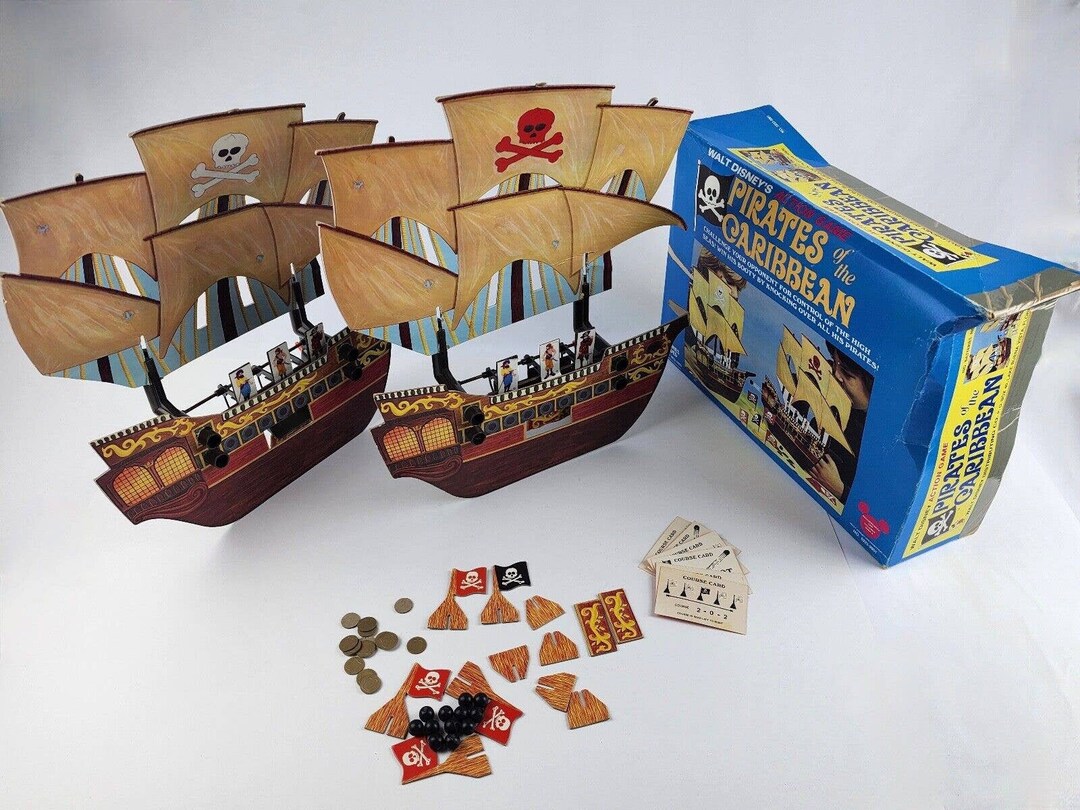 Vintage 1975 Walt Disneys Pirates of the Caribbean Action Game ...