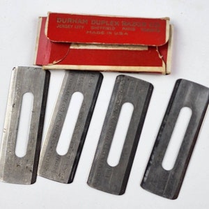 Vintage Durham Duplex Safety Razor - W/ Box & Blades Butterscotch ...