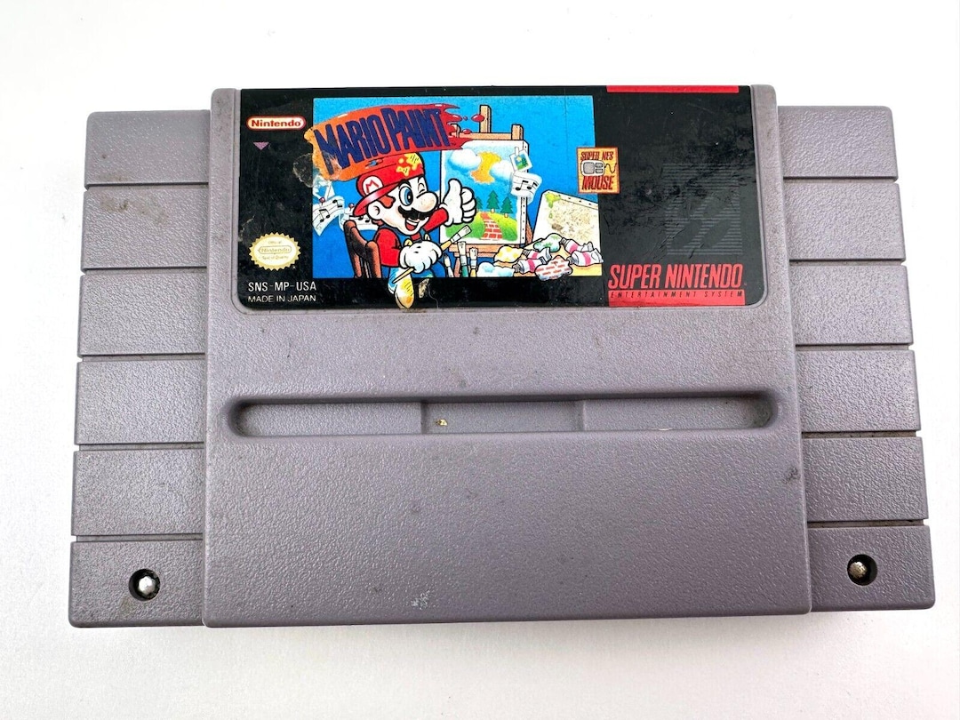 Mario Paint (super Nintendo Entertainment System, SNES) Game Only ...