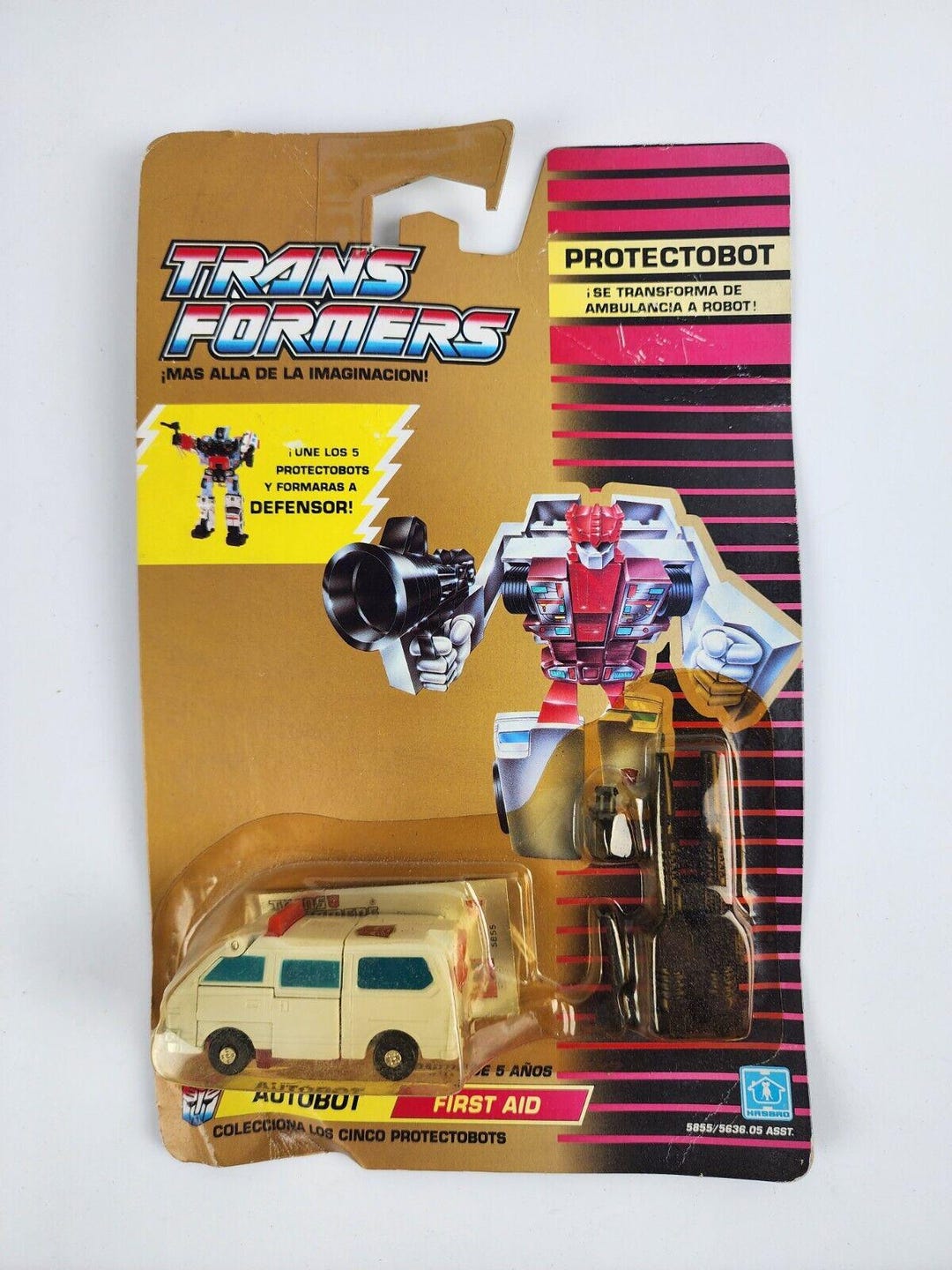Vintage Transformers Protectobots First Aid 1990 Gold Card Classics New ...