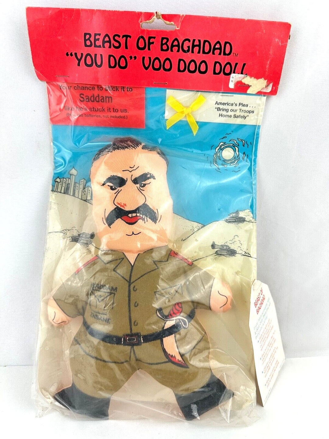 Vintage 1990 Beast of Baghdad You Do Voodoo Doll saddam - Etsy