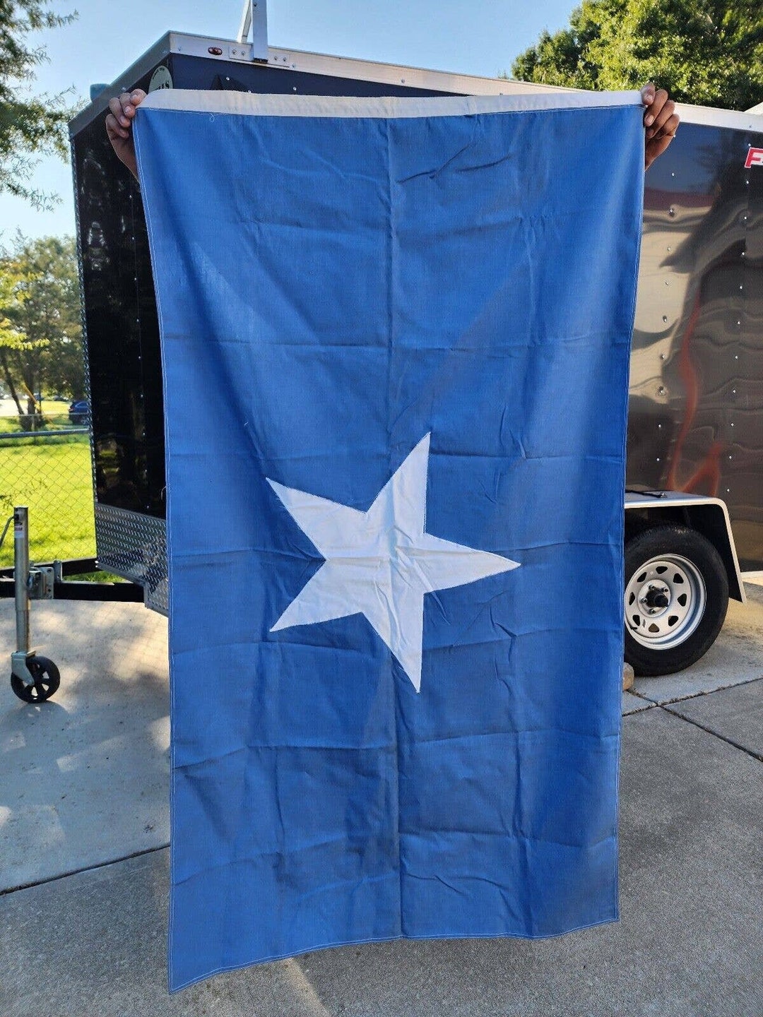Civil War Reenactment CSA Flag Blue Single Star Cotton 34 X 61 Nice ...