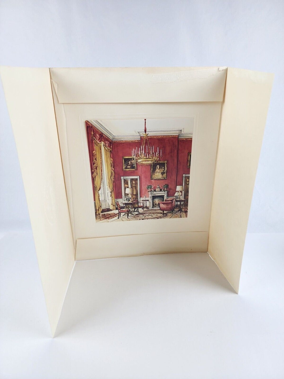 1982 Ronald Reagan White House Presidential Gift Art Print J ...