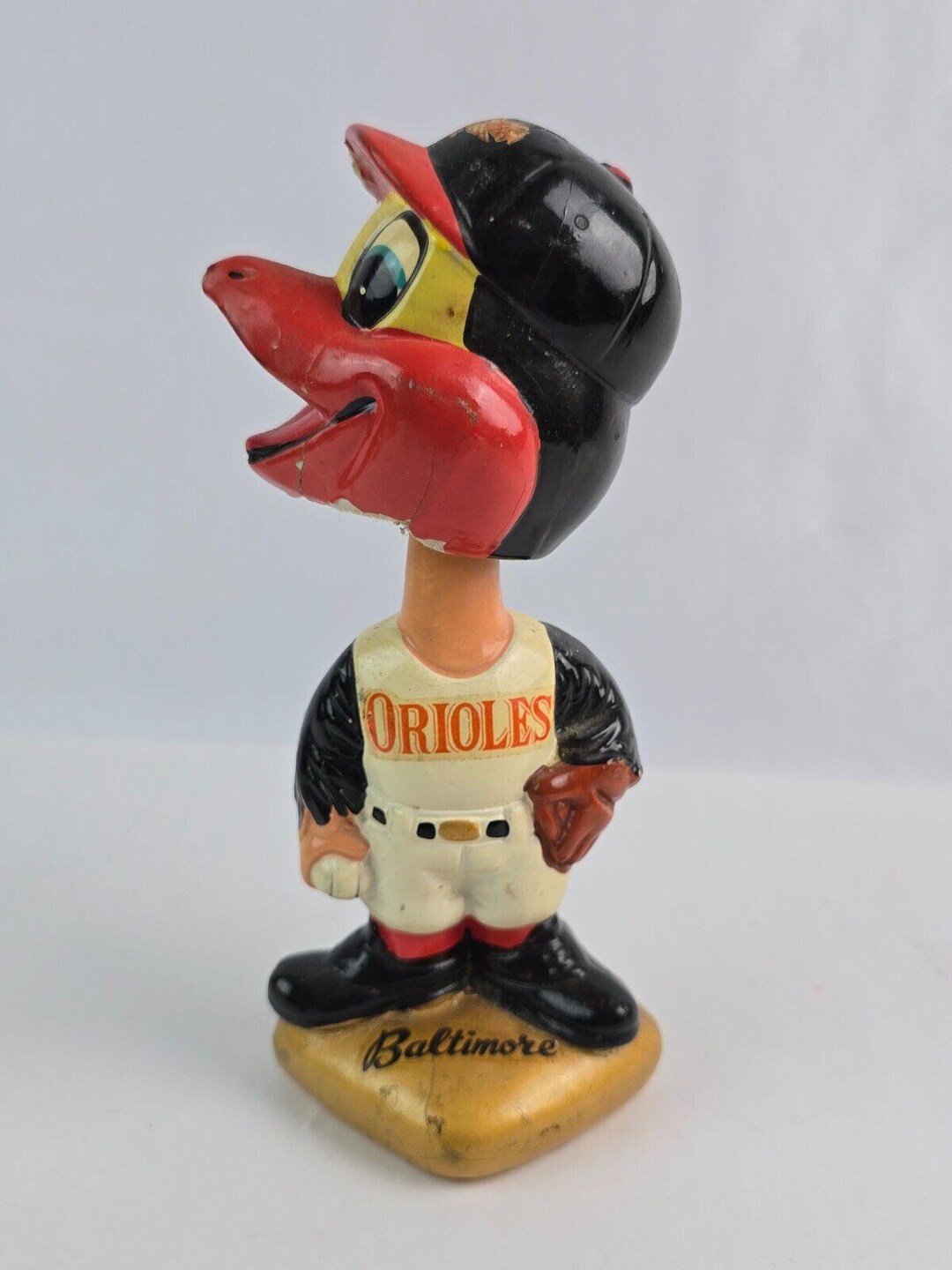 1967 Baltimore Orioles Mascot Bobblehead Nodder Gold Base Sports ...