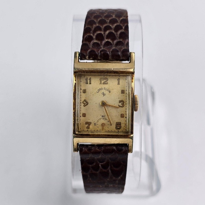 Mens 14k Gold Tank Watch - Etsy