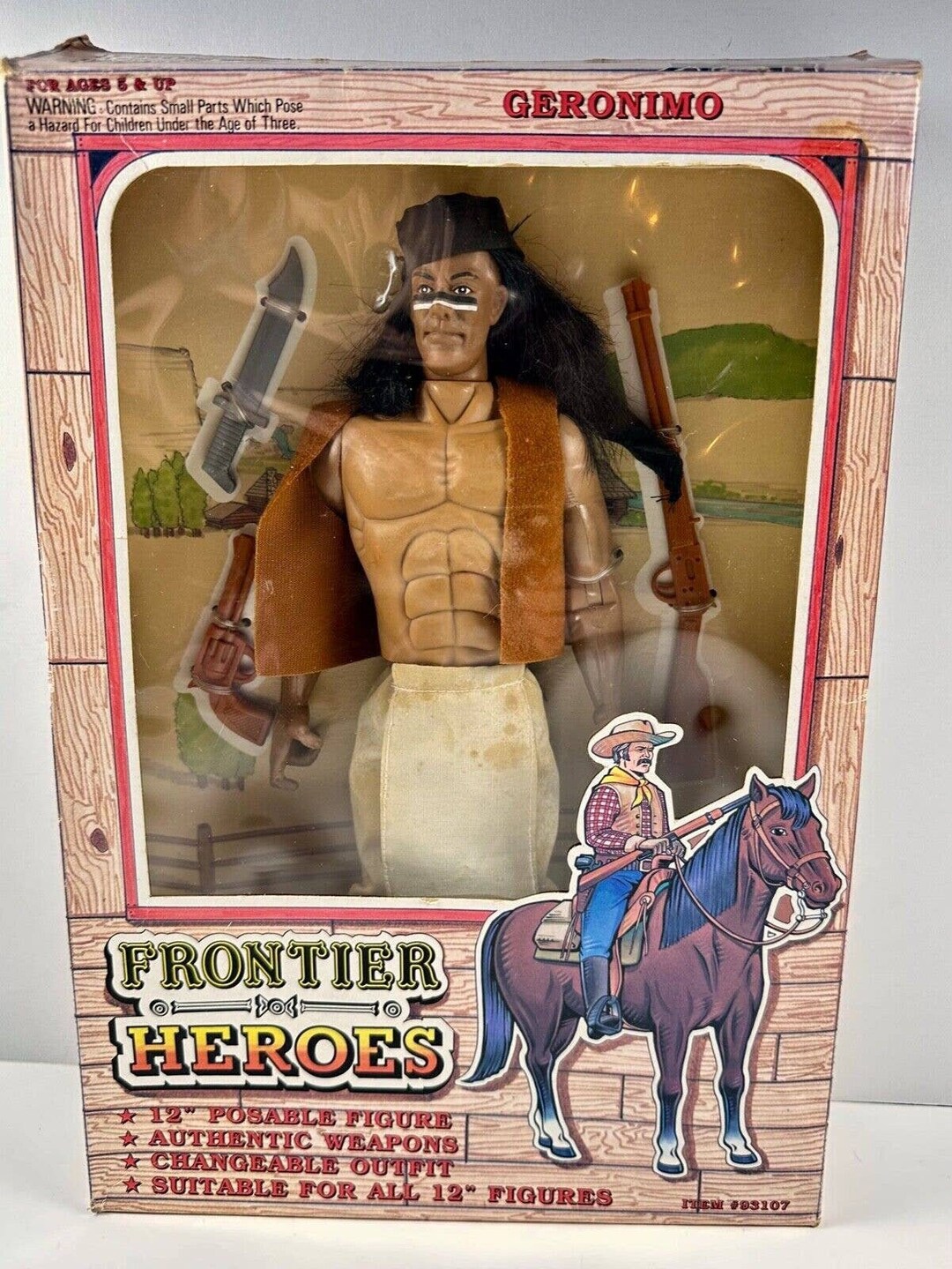 Vintage 1993 GERONIMO 12” Posable Action Figure #93107 Frontier Heroes ...