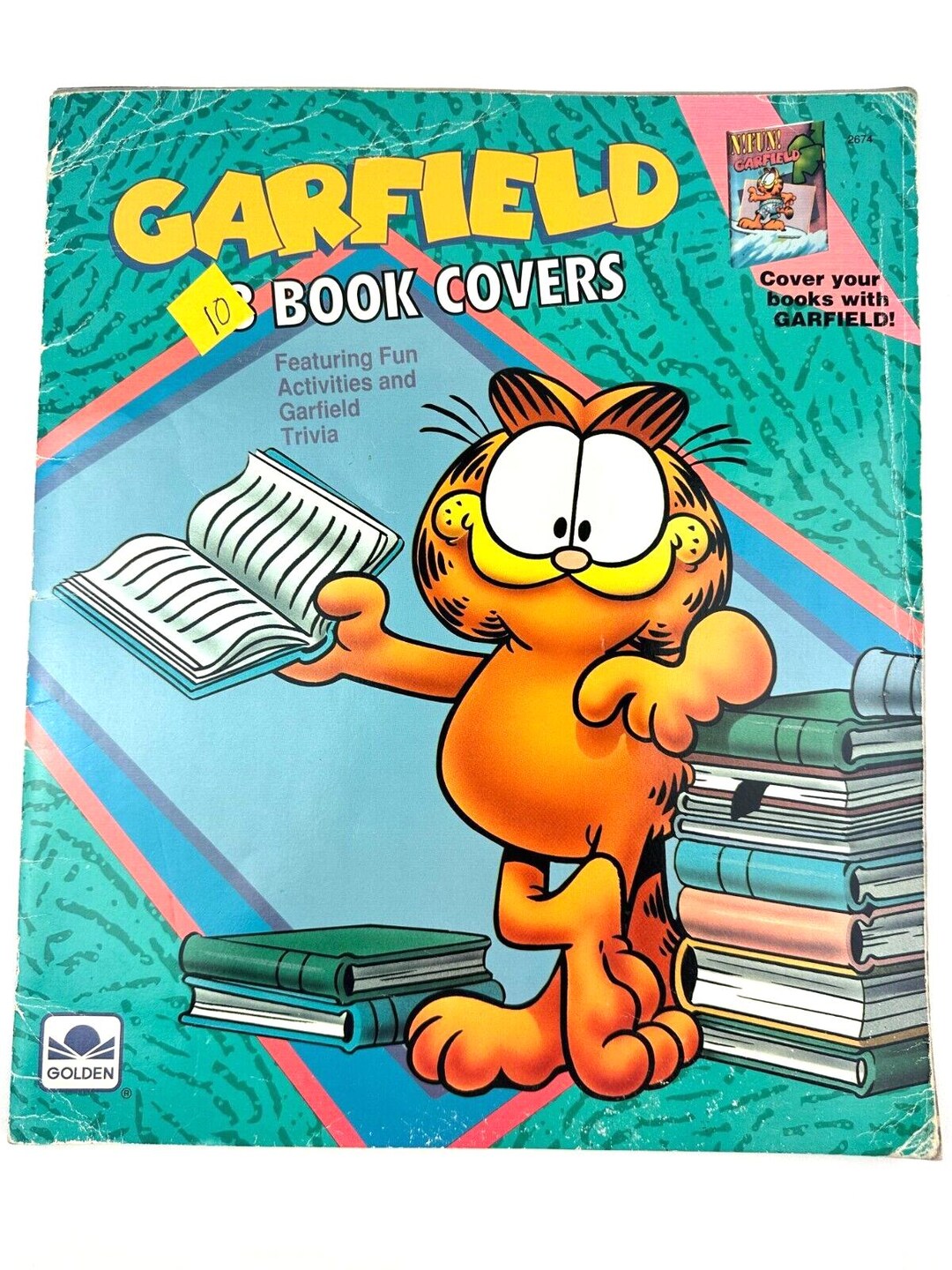 Vintage 1991 Garfield Book Covers Set of 10- Activities & Garfield ...