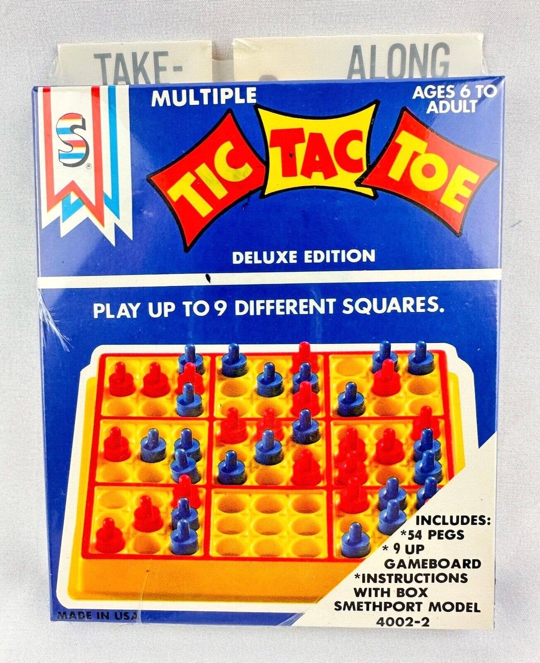 Take-along Tic Tac Toe by Smethport Vintage 1987 Compact Edition #4002 ...