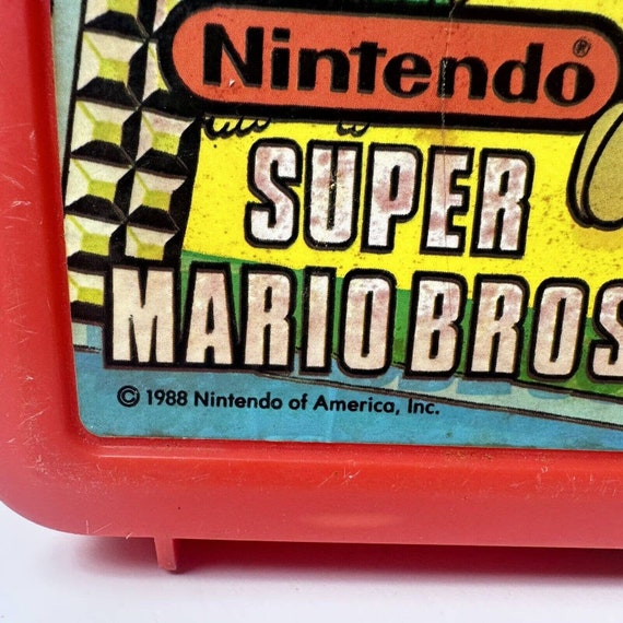 Vintage 1988 Red Nintendo SUPER MARIO BROS. Lunchbox … - Gem