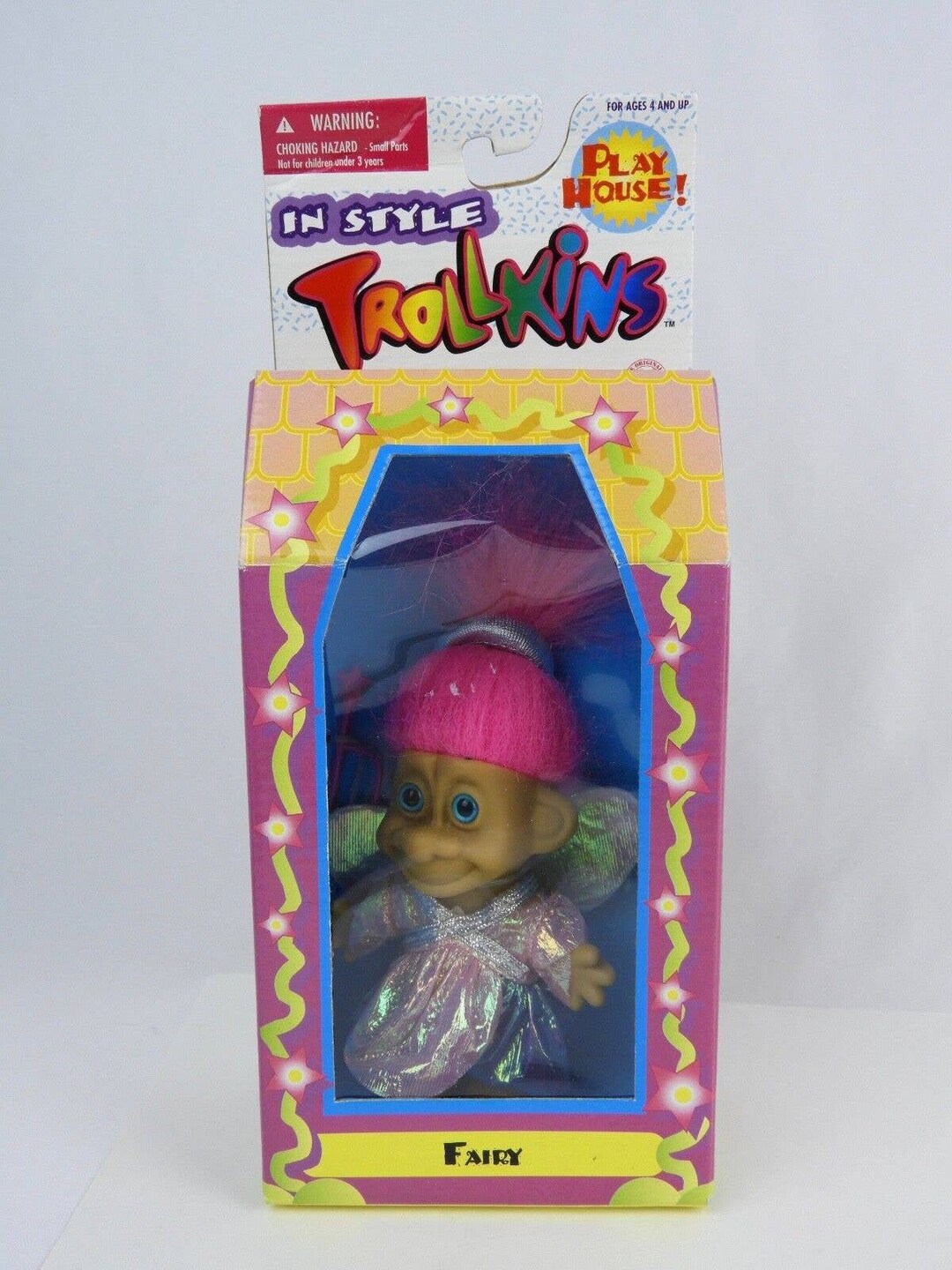 1998 Trollkins In-style Fairy Troll Doll Pink Hair New in Box - Etsy