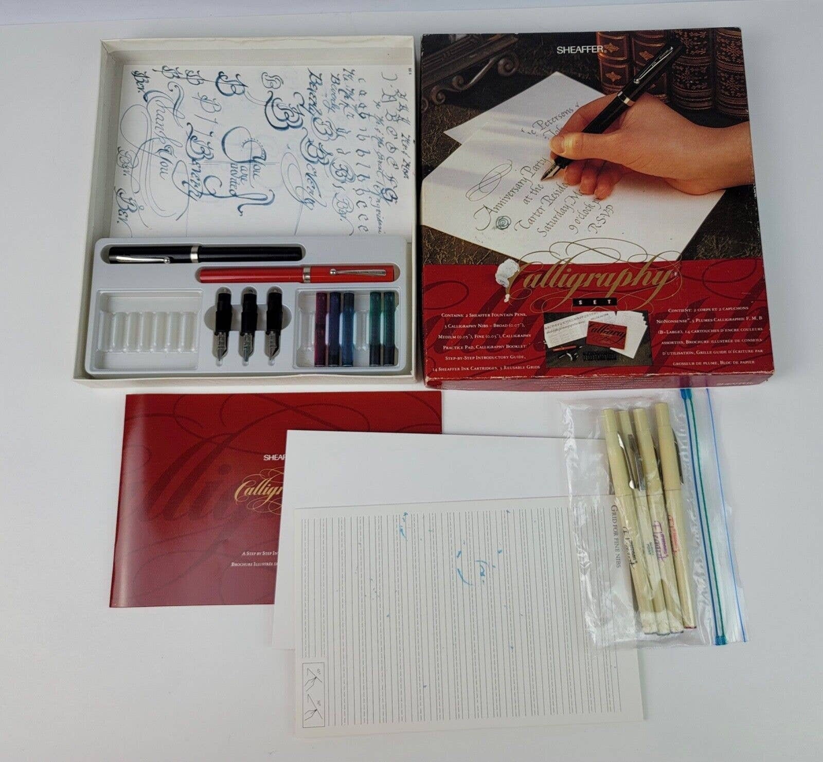 Vintage Sheaffer Calligraphy Set Fountain Pens Speedball - Etsy