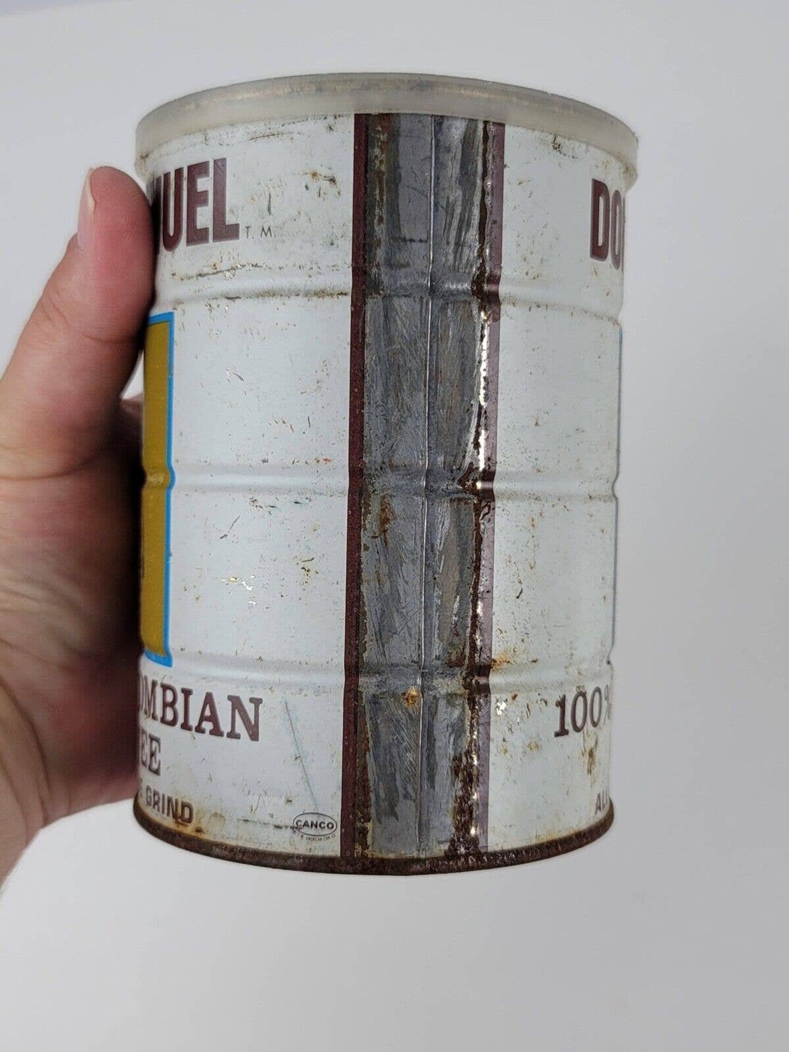 Vintage Don Manuel 100% Colombian Coffee 1 Lb Can All Purpose Grind ...