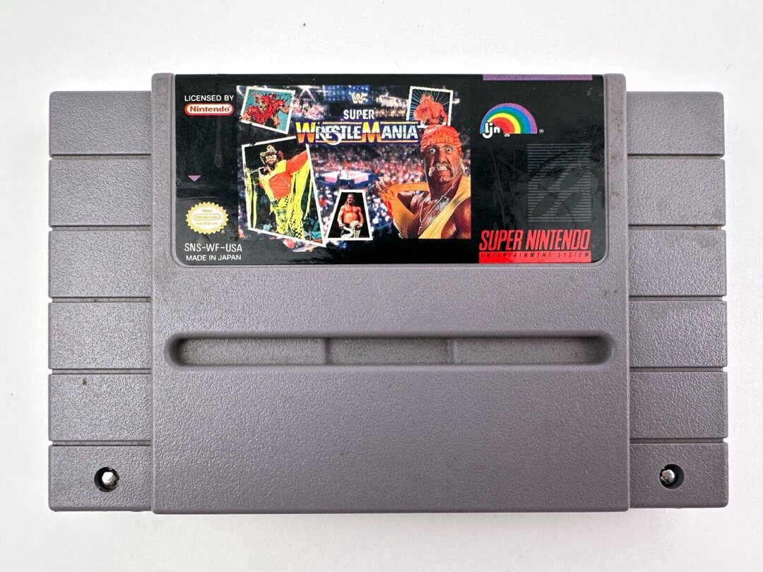 WWF Super Wrestlemania (super Nintendo SNES) Cartridge Only/authentic ...
