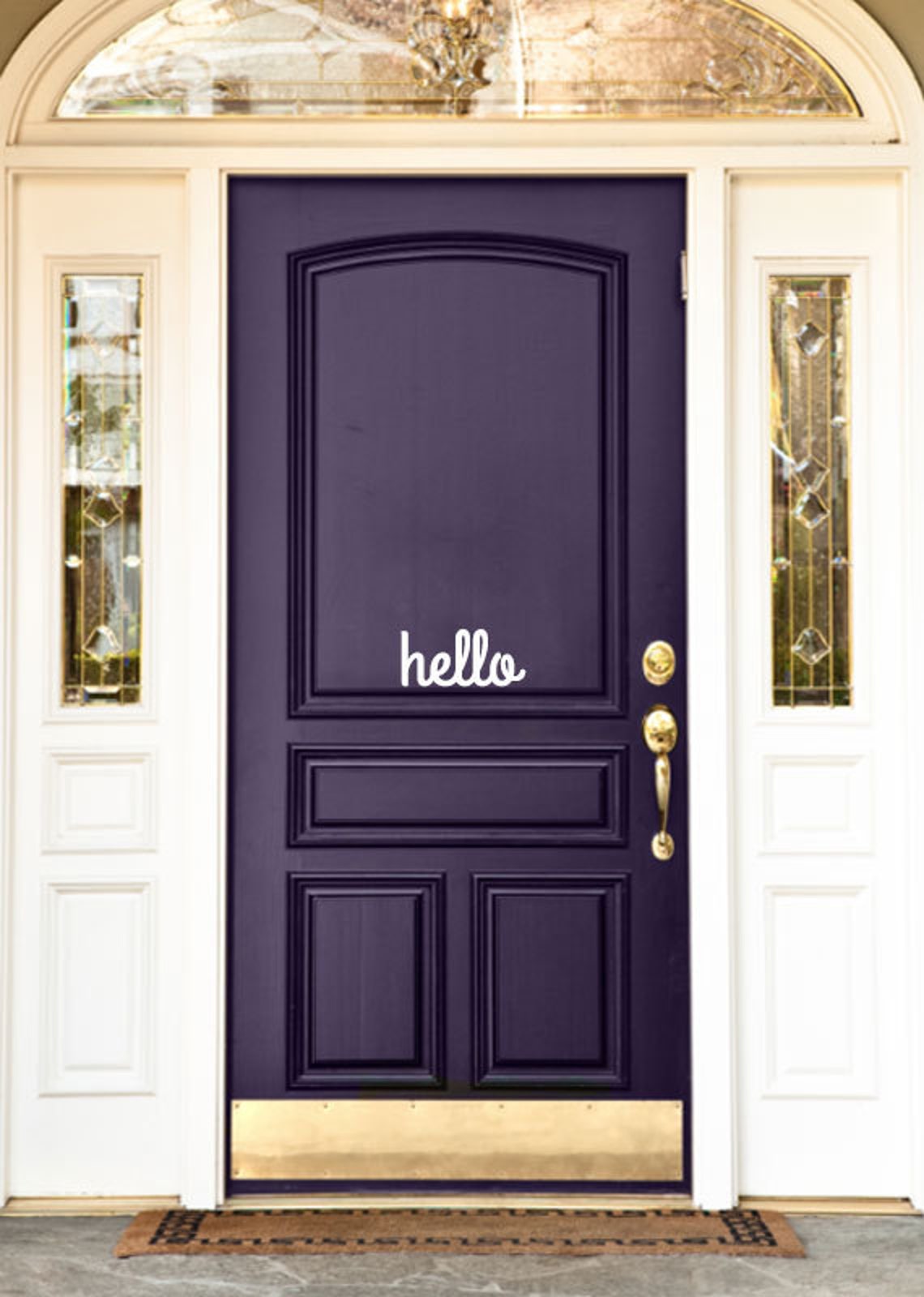 Hello Front Door Decal Door Decal Hello Decal Etsy