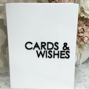 NEW Medium Cards & Wishes Card Holder Box / Wishing Well / Birthday ...