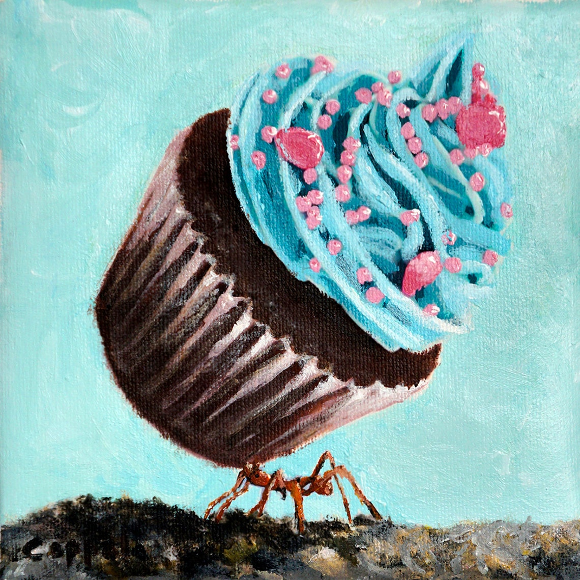 Surreal Print of 'ant Ruins Dessert' 6"x6" - Etsy