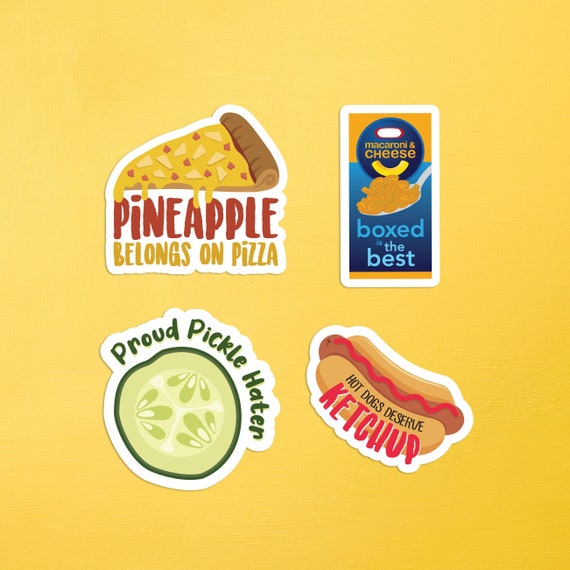 Unpopular Food Opinion Stickers / Pickle Hater / Boxed Mac & - Etsy