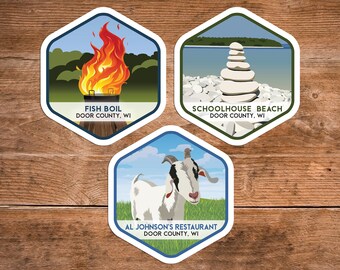Door County Stickers - Etsy