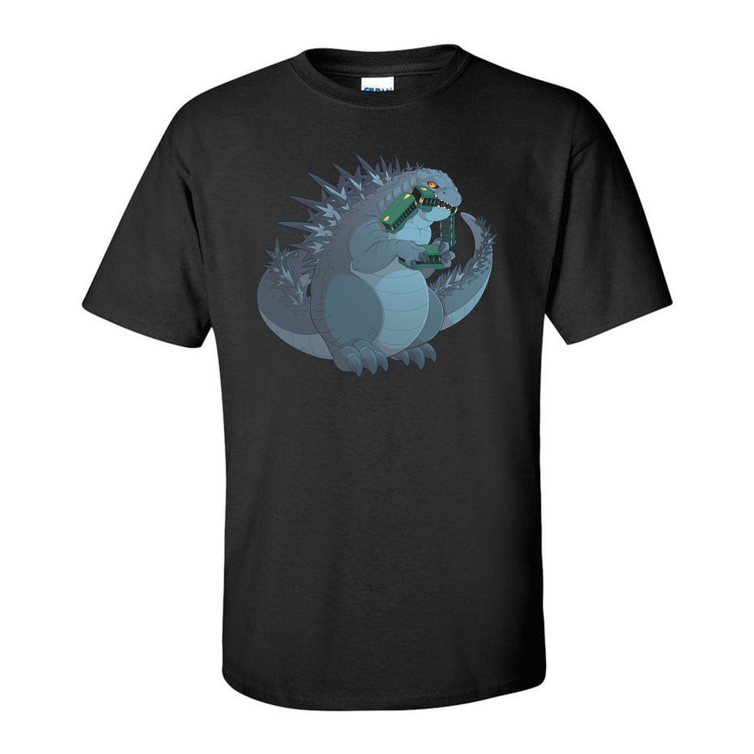 Chibi Minus One Godzilla Black T-shirt Adult and Child Sizes - Etsy
