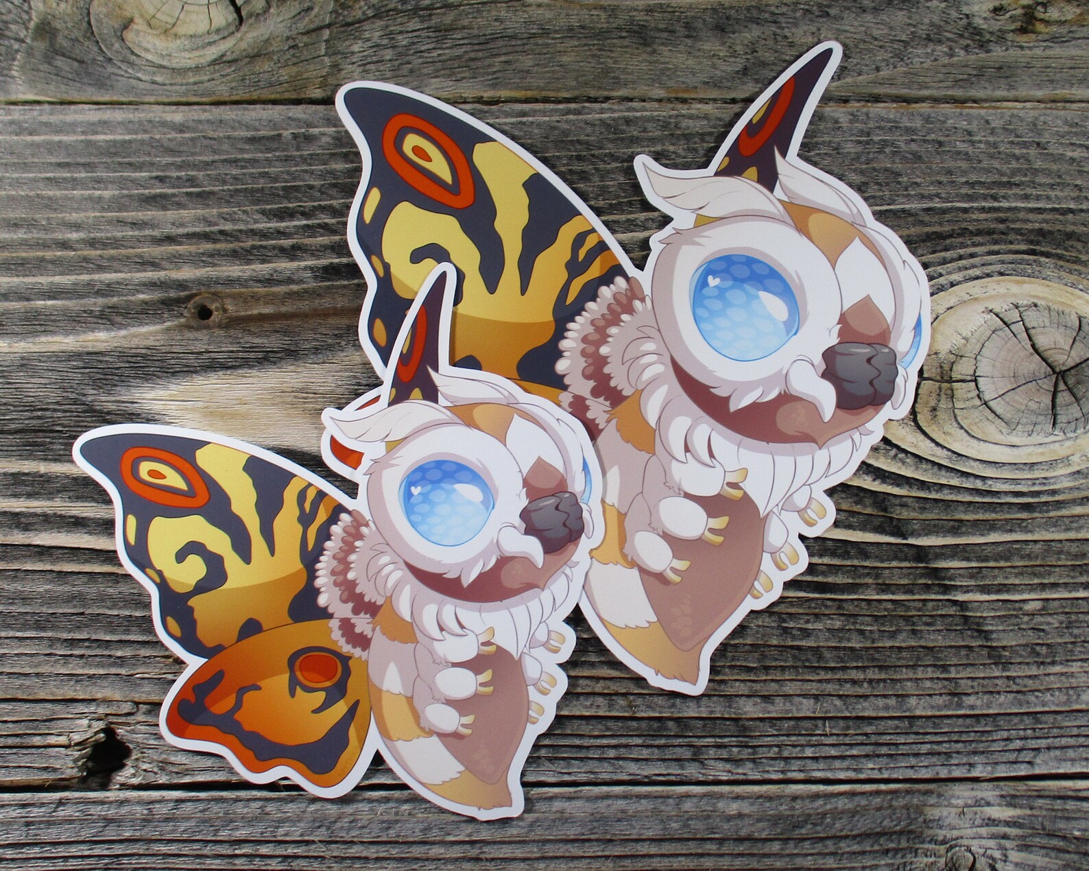 Classic Mothra Chibi Vinyl Monster Sticker ~ Kawaii Kaiju Laptop Decal ...