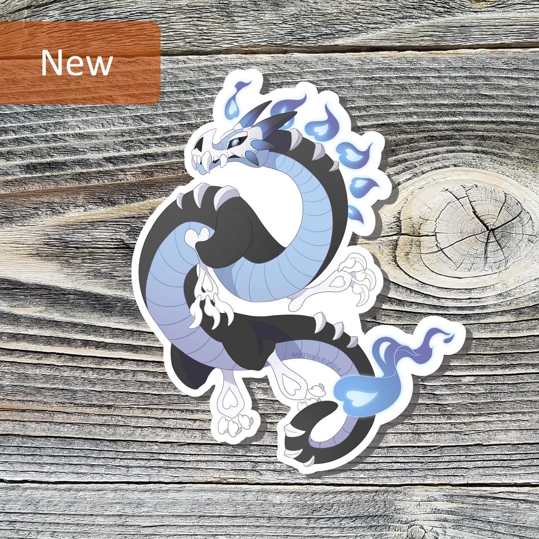 Darkheart Fakemon Monster Sticker Dragon Laptop Decal - Etsy