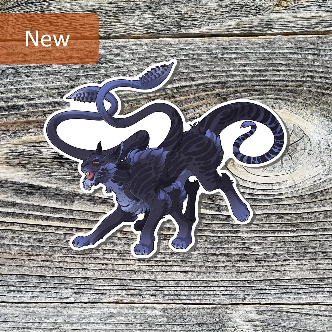 Displacer Beast Monster Sticker & Mini Monster Print - Etsy