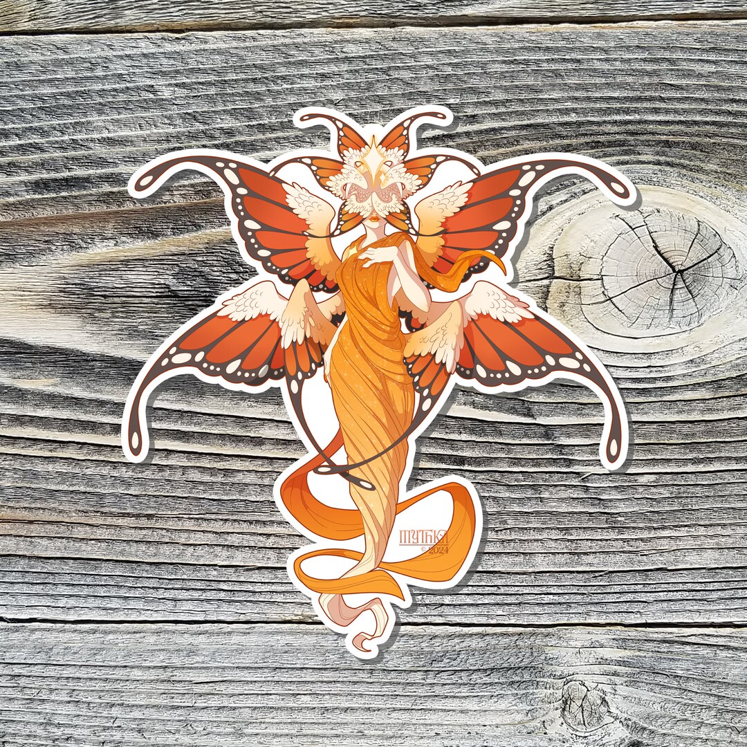 Angelic Fairy - Butterfly Monster Laptop Decal and Mini Monster Print ...