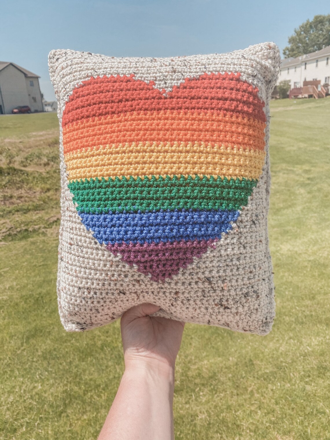 Pride Pillow Crochet Pattern- Your Pride is Showing! - Etsy